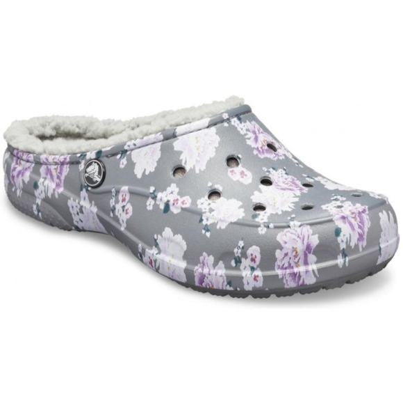 CROCS | Shoes | Nwt Crocs Classic Lined Clog Floral Print Shoes | Poshmark